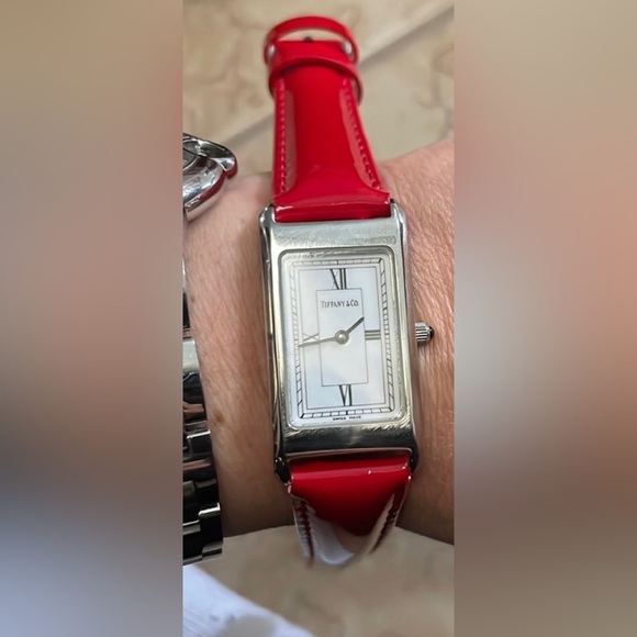 Tiffany & Co. | Accessories | Tiffany Co Womens Rectangular Watch With ...